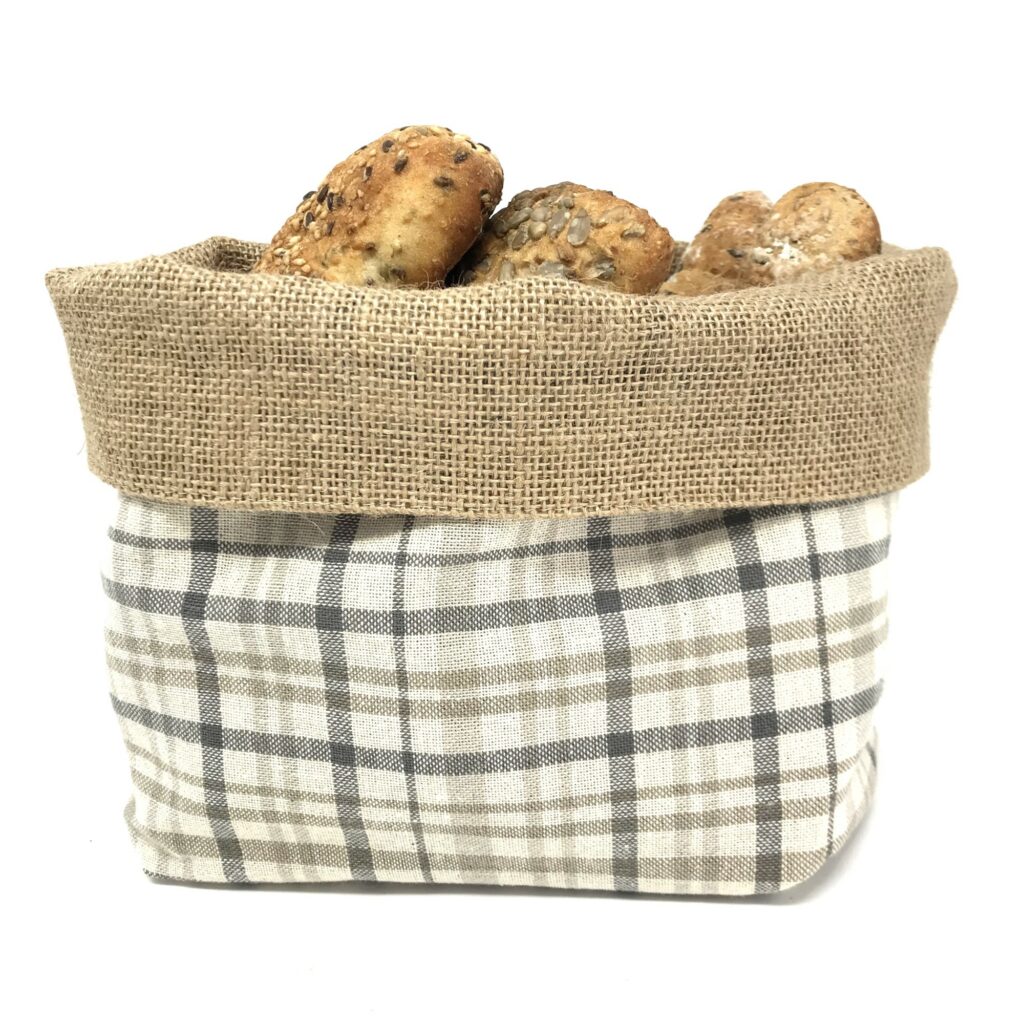Stoff Brotkorb Br tchenkorb Aus Jute Und Baumwolle Landhaus Stil Stoff Brotkorb Br tchenkorb Aus Jute Und Baumwolle Landhaus Stil