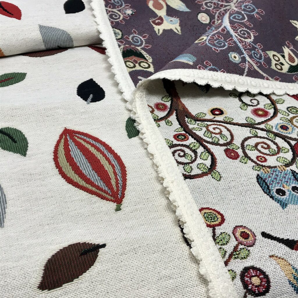 Gobelin Stoff Meterware mit Blumen Pflanzen-Motiv, für Polster ...